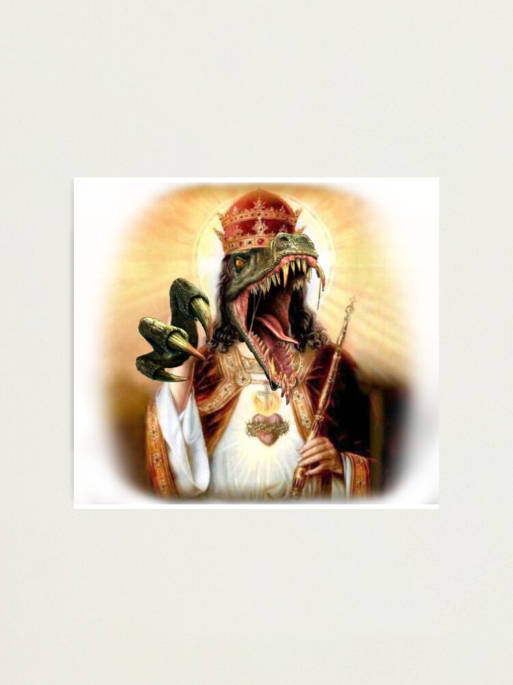 "Raptor Jesus" Photographic Print by MaximumLobsters | Redbubble