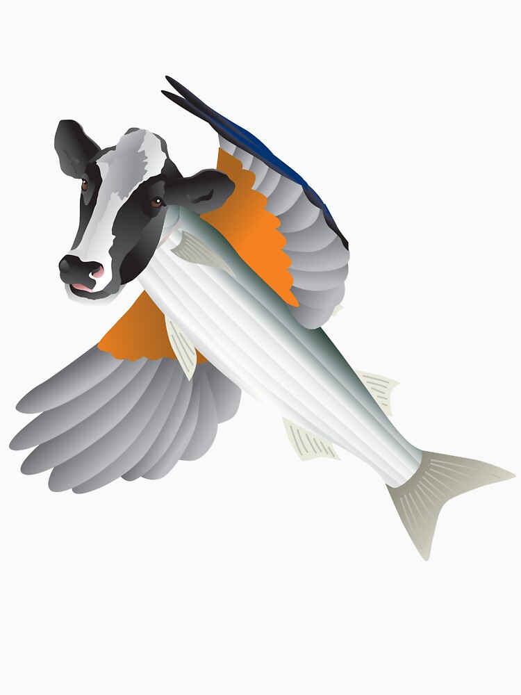 "Flying Cowfish" T-shirt by brettus | Redbubble