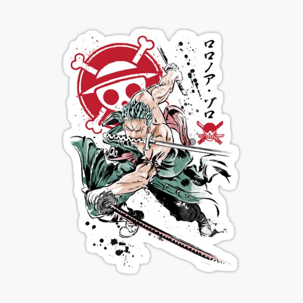 "One Piece Roronoa Zoro" Sticker for Sale by EdmundKoelpin | Redbubble