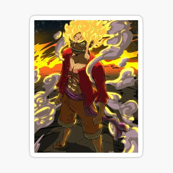 "Gear 5 luffy gear - 5th gear luffy" Sticker for Sale by Majinewarinka ...