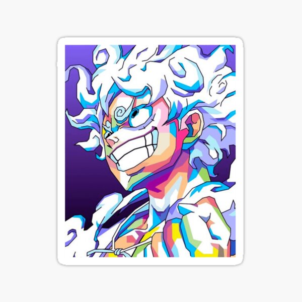 "Gear 5 luffy gear- 5th gear luffy (1)" Sticker for Sale by ...