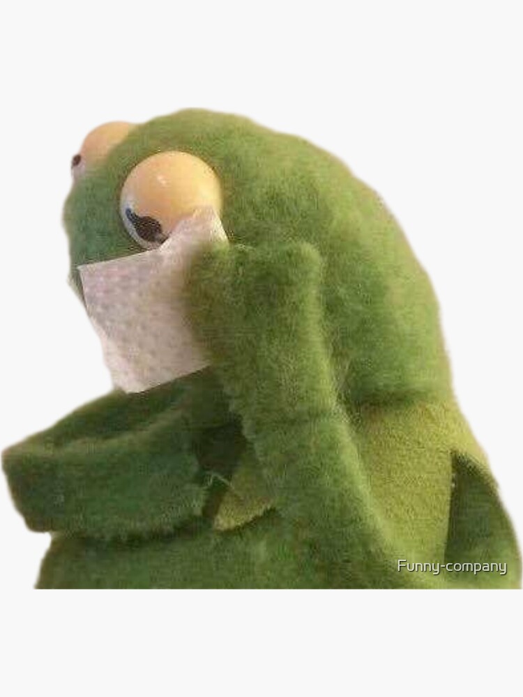 "Kermit the Frog Meme" Sticker for Sale by Funny-company | Redbubble
