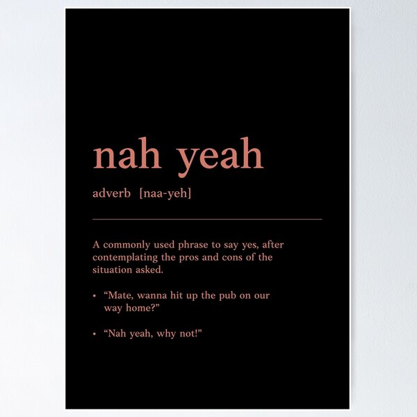 "Nah yeah | Coral text | Funny Australian slang, phrase and humor ...