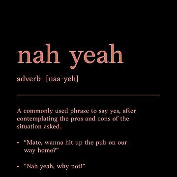 "Nah yeah | Coral text | Funny Australian slang, phrase and humor ...