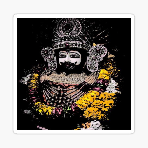 "Khatu shyam ji " Sticker for Sale by The-design24 | Redbubble