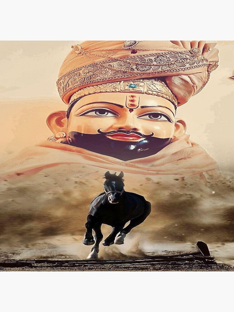 "Khatu shyam ji " Sticker for Sale by The-design24 | Redbubble