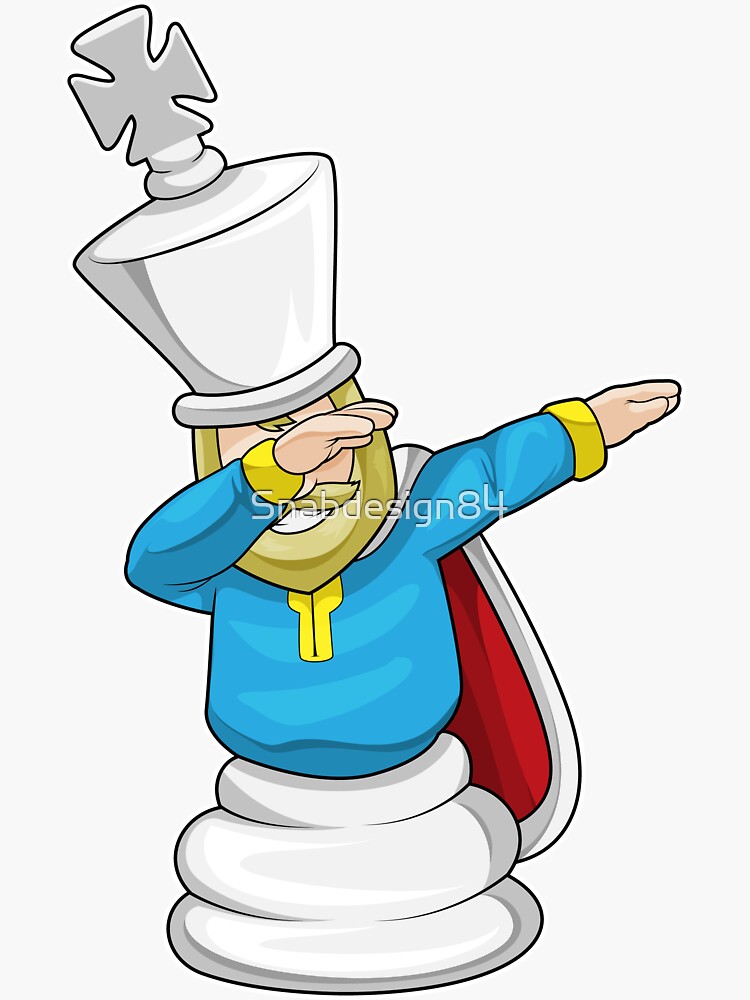 "Chess piece King Hip Hop Chess" Sticker by Snabdesign84 | Redbubble