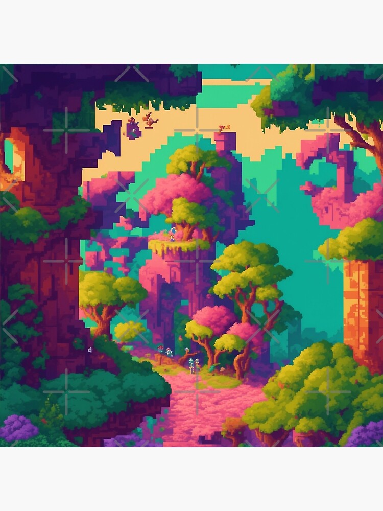 "Modern Pixel Art: Intricate Details and Vibrant Contemporary Flair ...