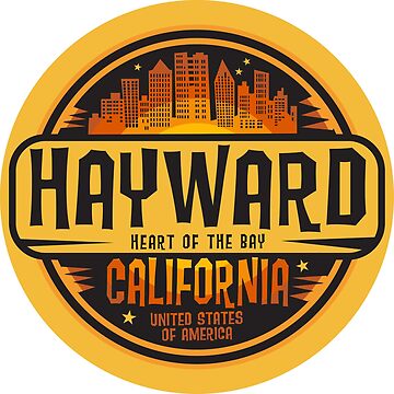 "Hayward, California" Sticker for Sale by studio838 | Redbubble