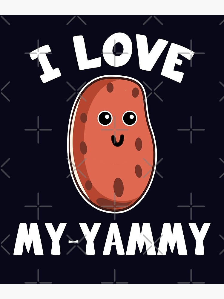 "I Love My Yammy - Yam I Love Miami Pun" Poster by Luna-May | Redbubble