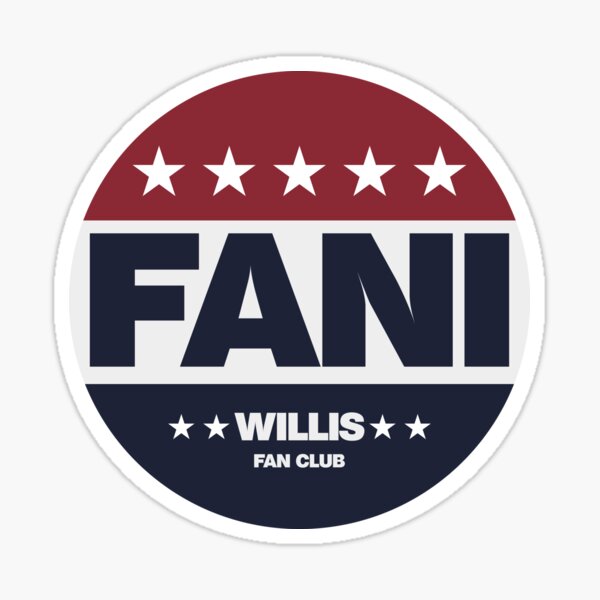 "Fani Willis Fan Club" Sticker for Sale by Alannart | Redbubble
