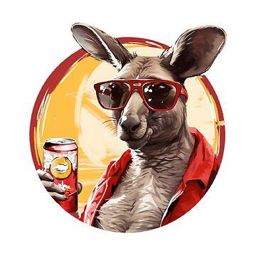 "BUSH CHOOK CHILLIN AUSSIE KANGAROO MATE" Sticker for Sale by limitless ...