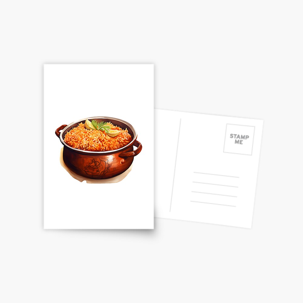 "Jollof Rice Illustration Grafik" Sticker for Sale by MollyGallery ...