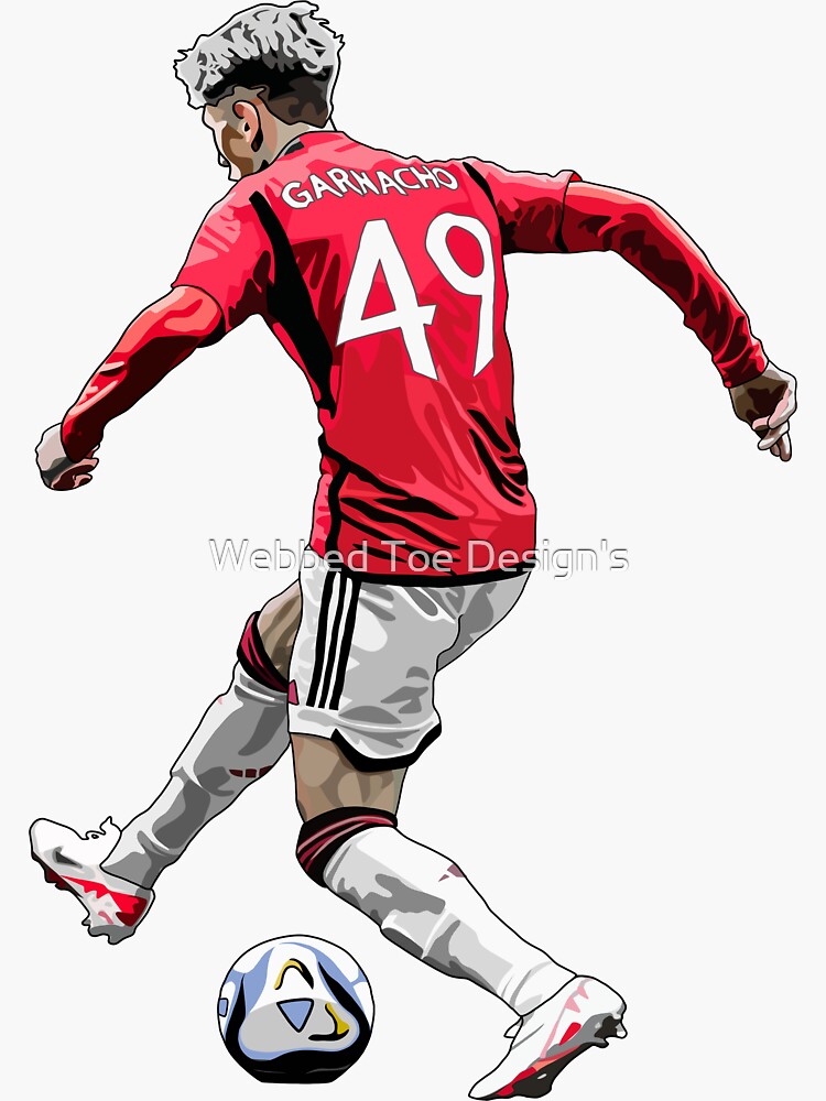 "Alejandro Garnacho" Sticker for Sale by Webbed Toe Design's | Redbubble