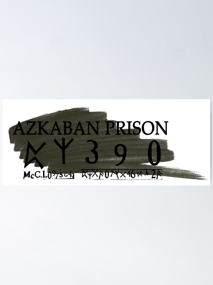 "Sirius Azkaban Number" Poster for Sale by capslocksigh | Redbubble