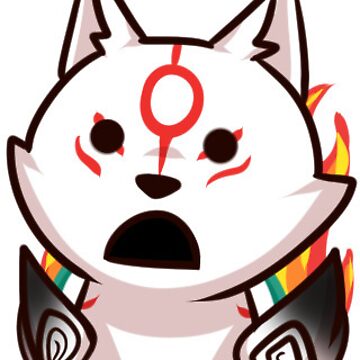 "Amaterasu SHOCK" Sticker for Sale by NikkiArtzStudio | Redbubble