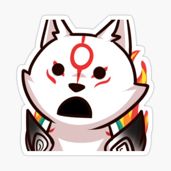"Amaterasu SHOCK" Sticker for Sale by NikkiArtzStudio | Redbubble