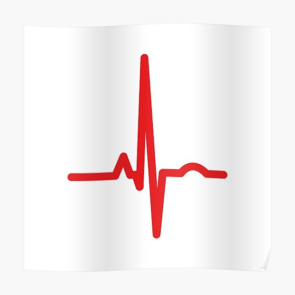 "Heart rhythm ekg" Poster by serhii435 | Redbubble