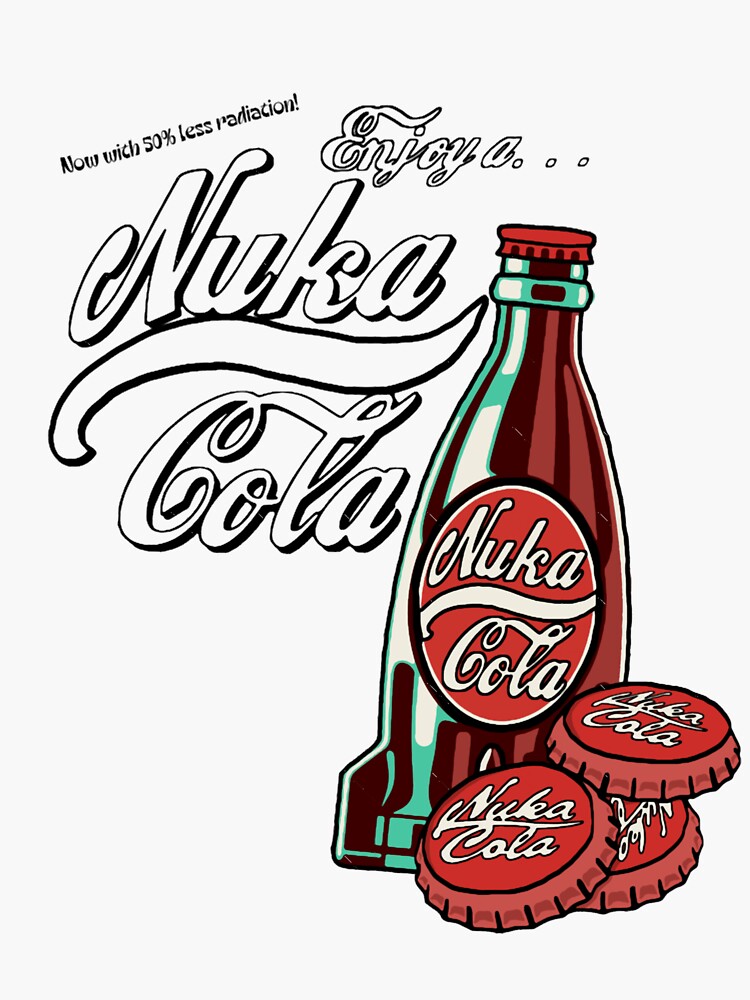 "Enjoy NUKA COLA" Sticker for Sale by JohnOgles | Redbubble