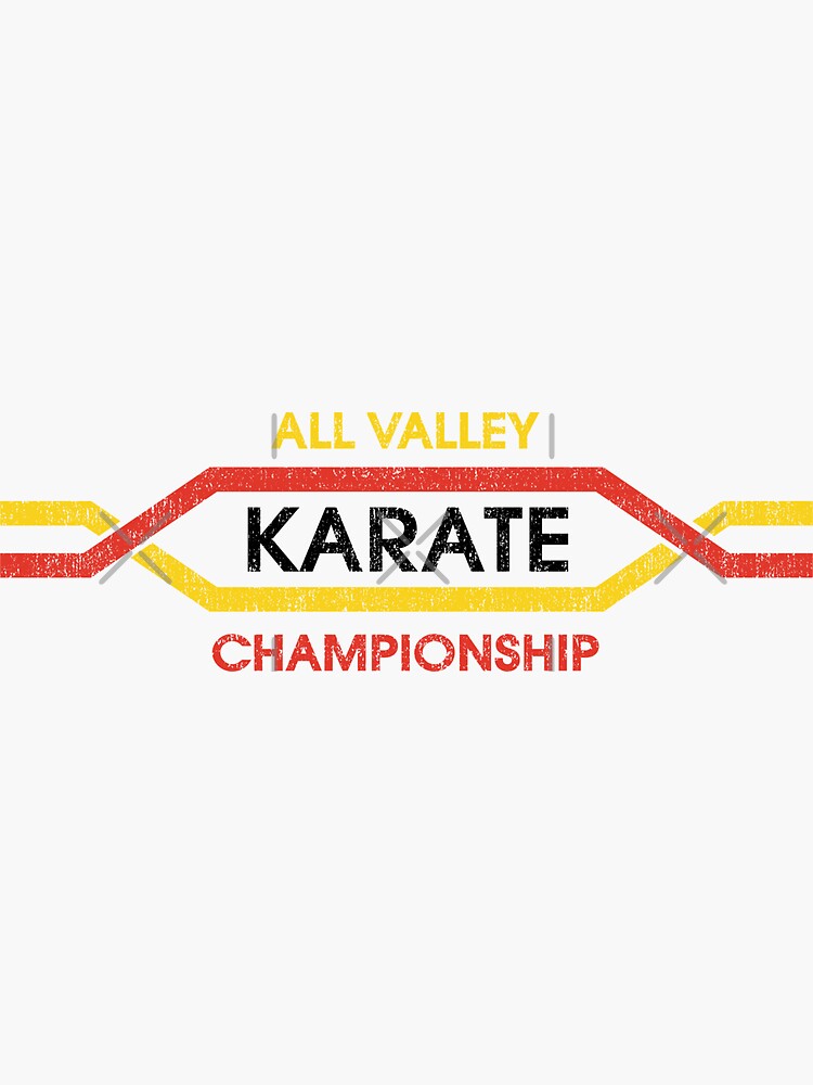 "The Karate Kid - All Valley Karate Championships - Dark" Sticker for ...