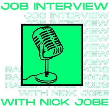 "Job Interview Logo" Sticker for Sale by rabbitholepods | Redbubble