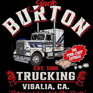 "Jack Burton Pork Chop Express Trucking Dks" Sticker for Sale by ...