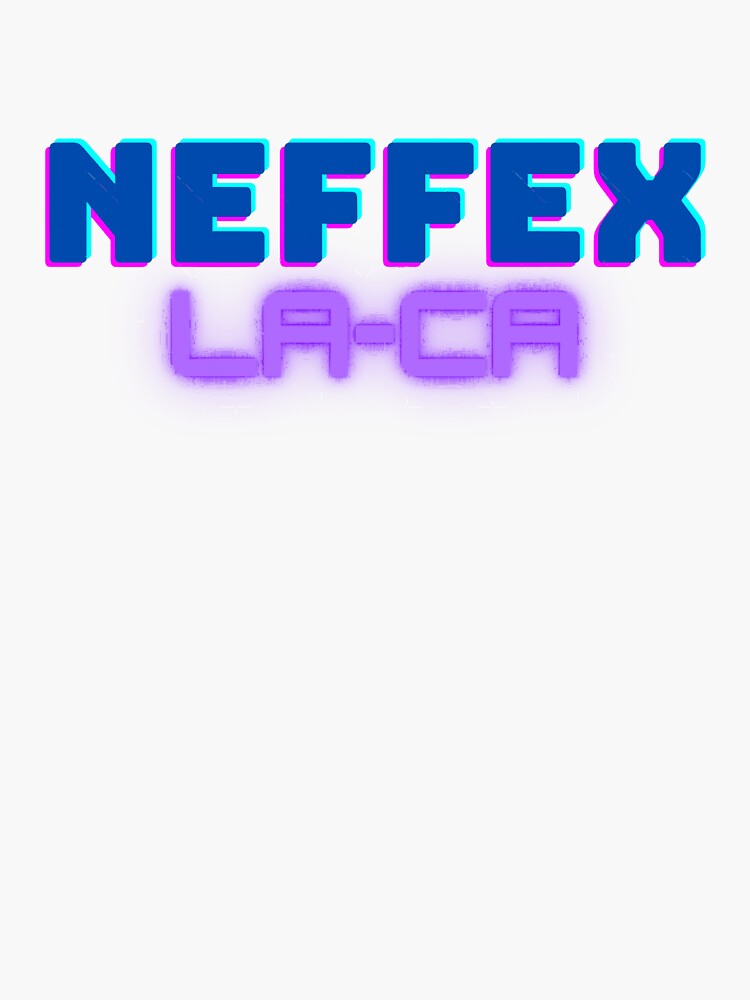 "NEFFEX BLUE LOGO" Sticker for Sale by CandaceHinds | Redbubble