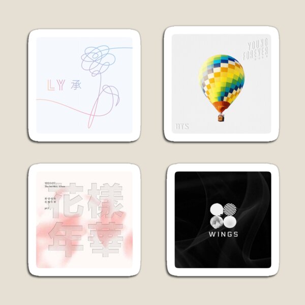 "BTS Album Artwork Group sticker set" Magnet by KpopTokens | Redbubble