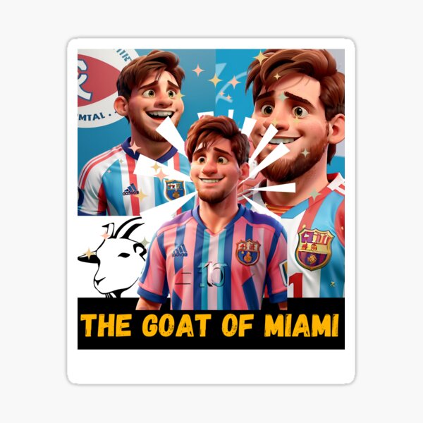 "messi inter miami " Sticker for Sale by deweyc-ristense | Redbubble