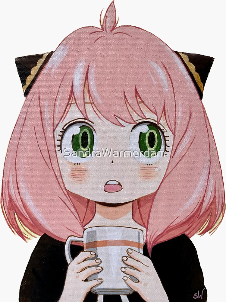 "Anya" Sticker for Sale by SandraWarmerdam | Redbubble