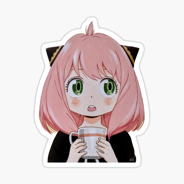 "Anya" Sticker for Sale by SandraWarmerdam | Redbubble