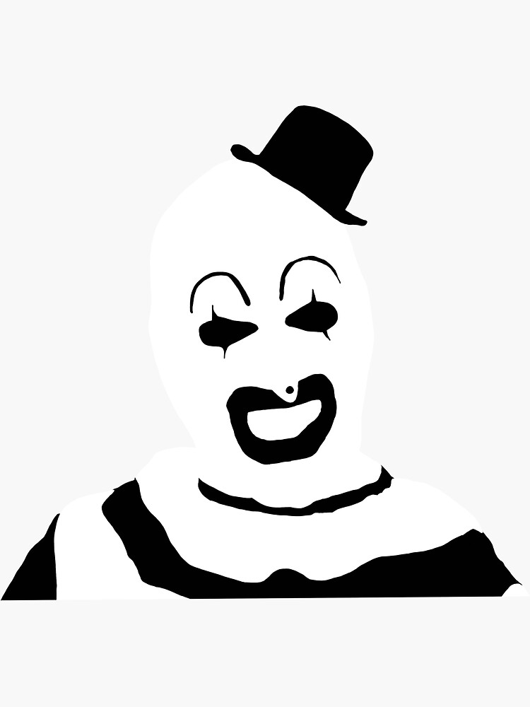 "Art the Clown" Sticker for Sale by zrjacobson | Redbubble