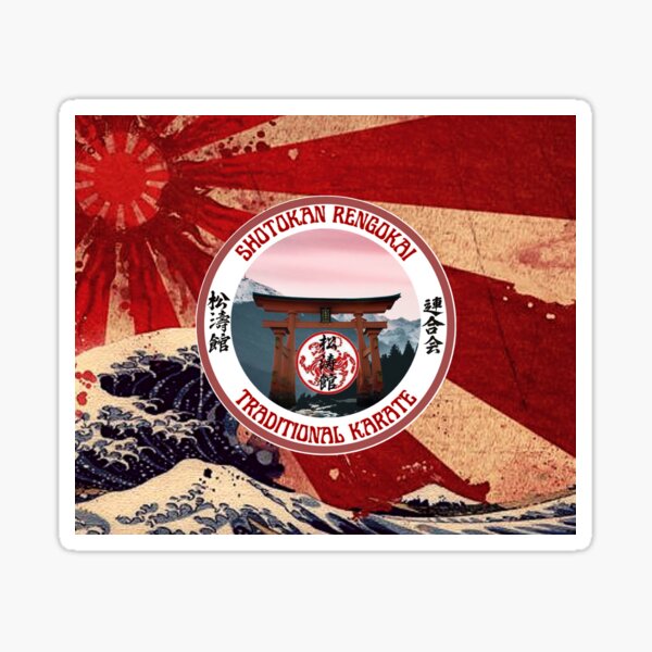 "Shotokan Rengokai Rising Sun Logo " Sticker for Sale by BushinkanBudo ...