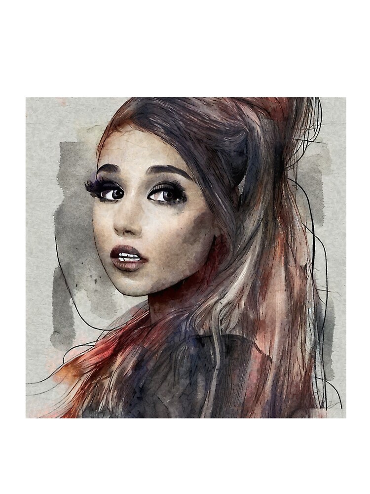 "watercolor portrait of Ariana Grande " Kids T-Shirt for Sale by bogfl ...