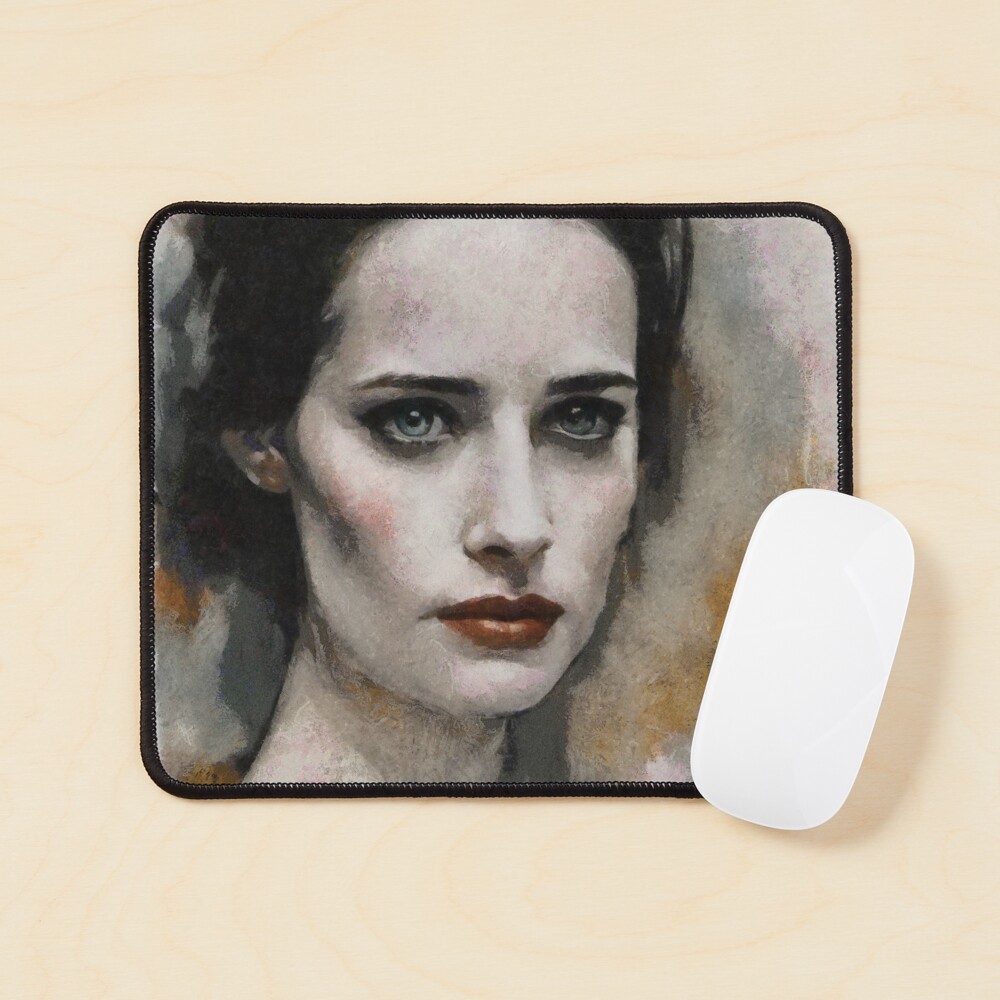"digital portrait of Eva Green" Sticker for Sale by bogfl | Redbubble