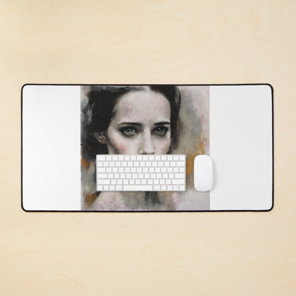 "digital portrait of Eva Green" Sticker for Sale by bogfl | Redbubble