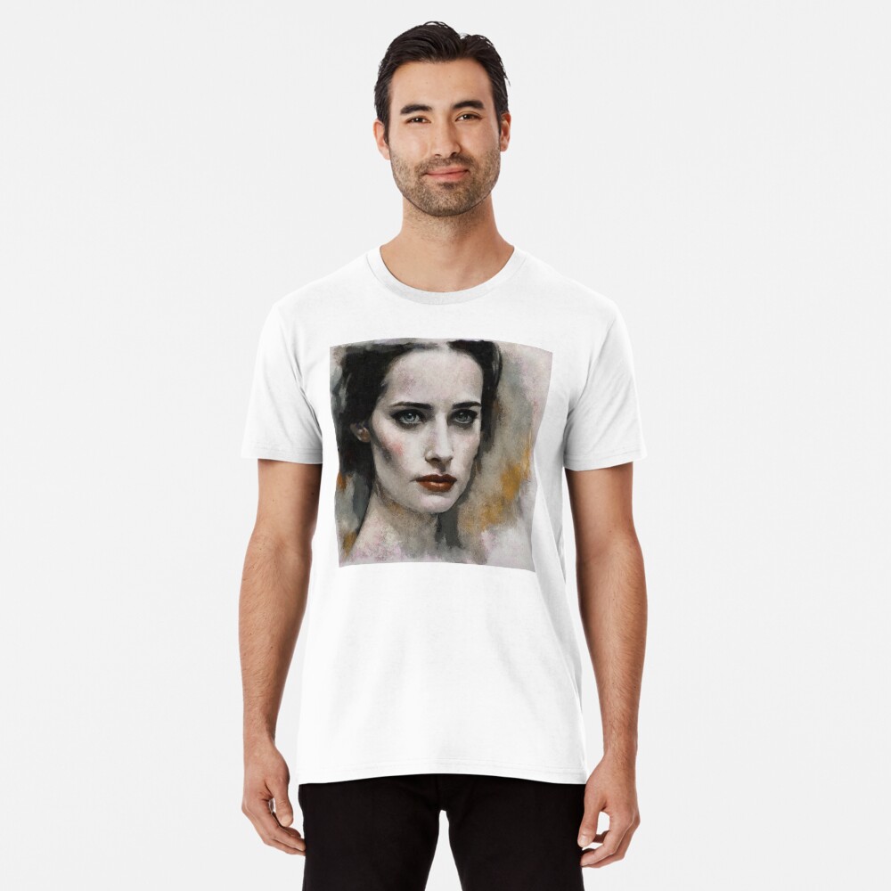 "digital portrait of Eva Green" Sticker for Sale by bogfl | Redbubble