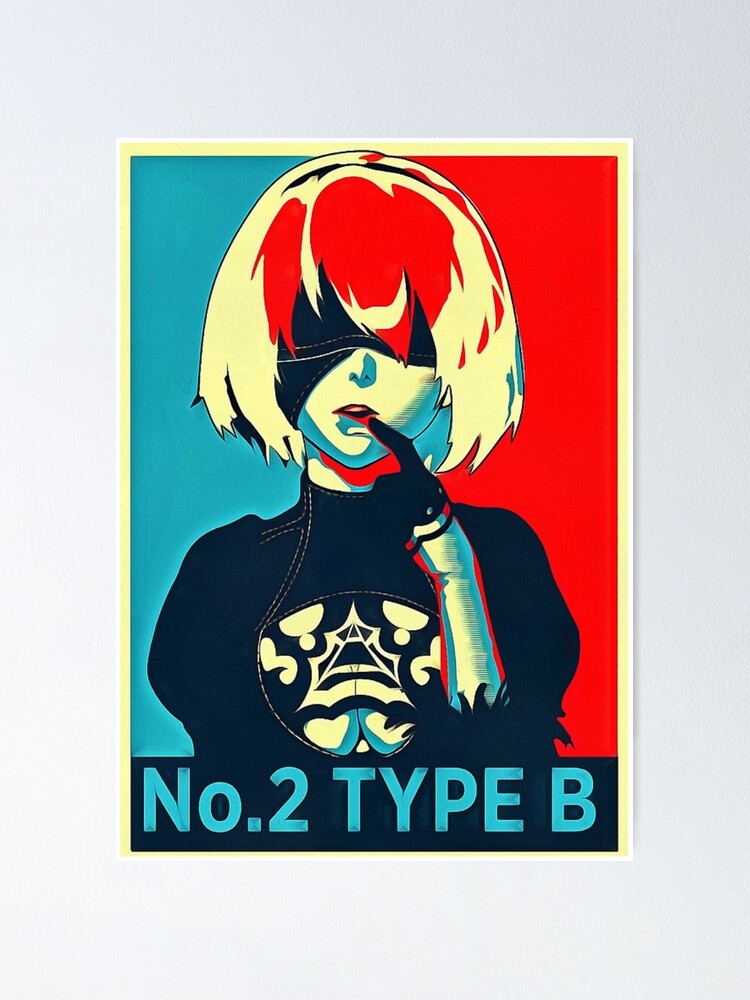 "Nier Automata 2B" Poster by TheDeltaFighter | Redbubble