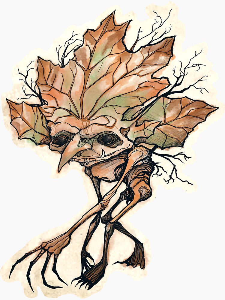 "Autumn Sprite" Sticker for Sale by EmperorZombeee | Redbubble
