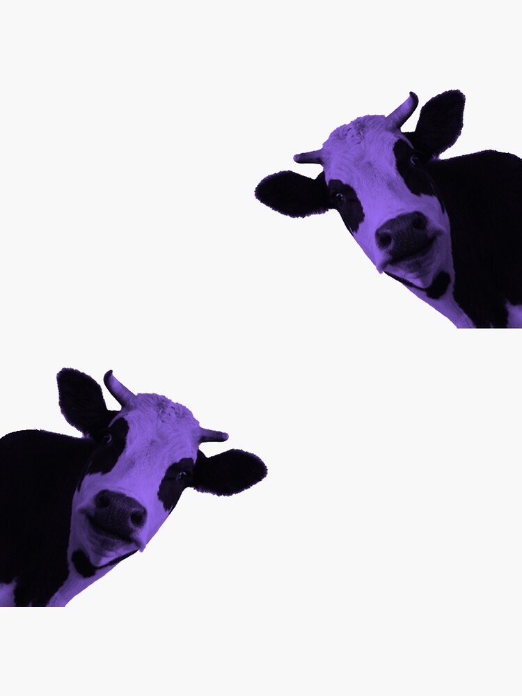 "Purple Cows" Sticker for Sale by AestheticCrew | Redbubble