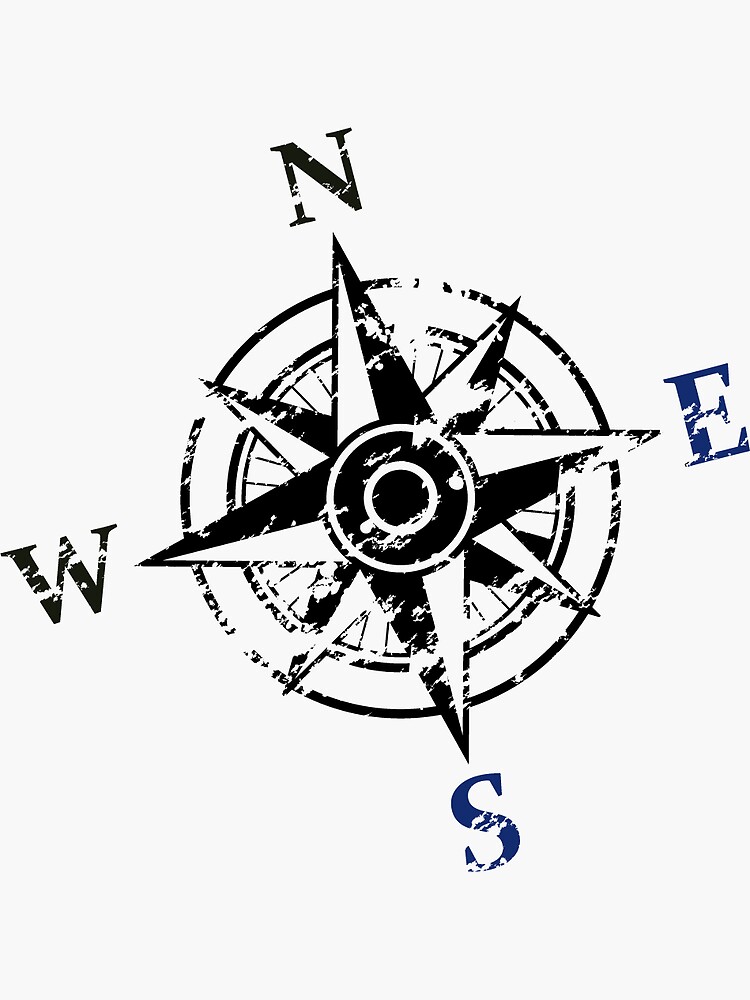 "Compass rose" Sticker for Sale by egrex | Redbubble