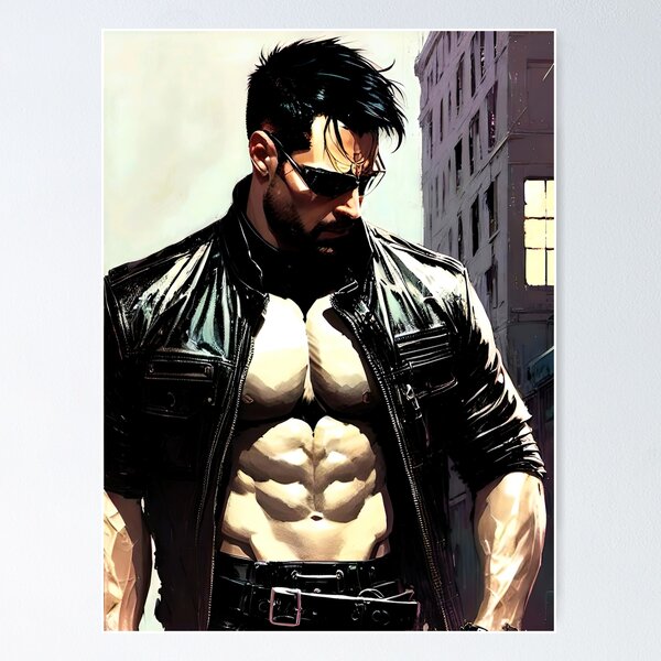 "muscle man" Poster by Seduction-art | Redbubble