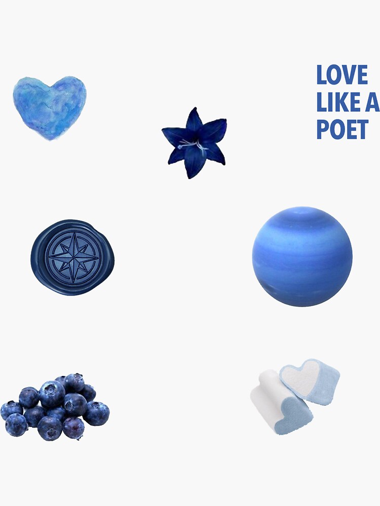 "Aesthetic Blue Pack" Sticker for Sale by Aesthetic Crew | Redbubble