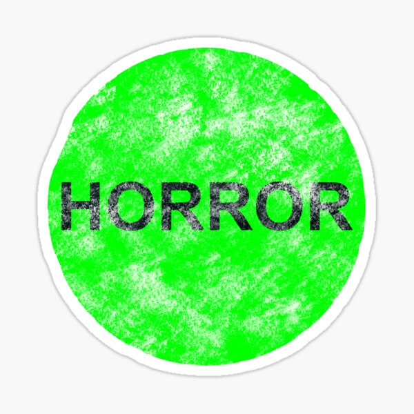 "Horror rental sticker" Sticker for Sale by zrjacobson | Redbubble