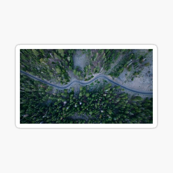 "Aerial view of the bends" Sticker for Sale by Spicelama | Redbubble