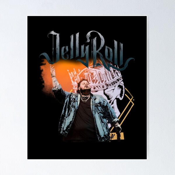 "Jelly Roll Whitsit Chapel Singer Country Music" Poster for Sale by ...