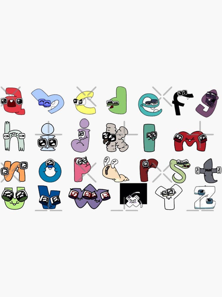 "Alphabet Lore Old Transformation" Sticker for Sale by Ezz-Design ...