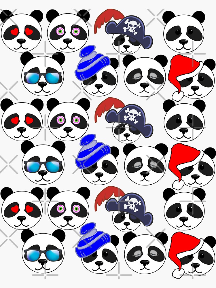 "A Group Of Pandas" Sticker for Sale by m2inspiration | Redbubble