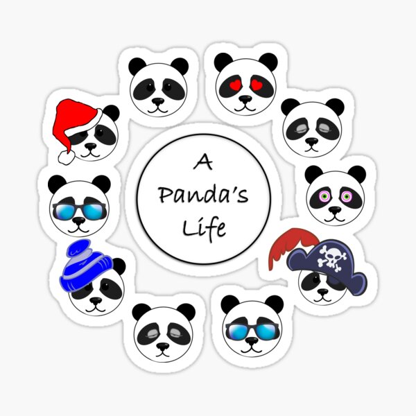 "A Panda's Life" Sticker for Sale by m2inspiration | Redbubble