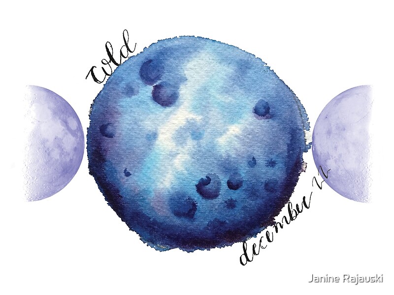 "Cold Full Moon" by Janine Rajauski | Redbubble